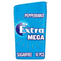 Wrigley’s Extra Mega Peppermint Sugarfree Chewing Gum 10 Pieces 22g (96 ...