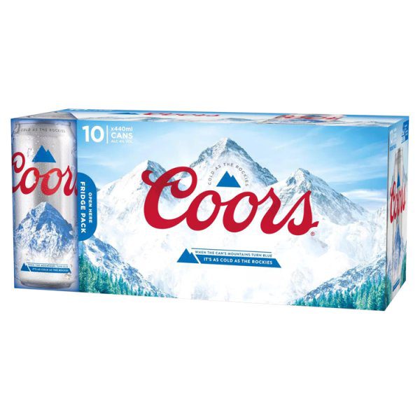Coors Fridge Pack 10 x 440ml (10x440m) – Catering Packs